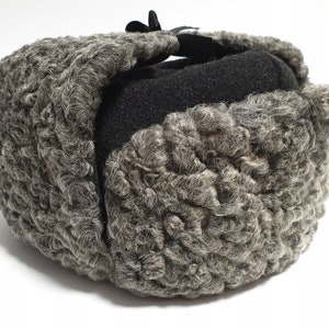 Russian Hat Soviet Ushanka Trapper Hat Astrakhan Karakul Fur - Etsy