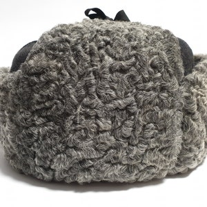 Russian Hat Soviet Ushanka Trapper Hat Astrakhan Karakul Fur - Etsy