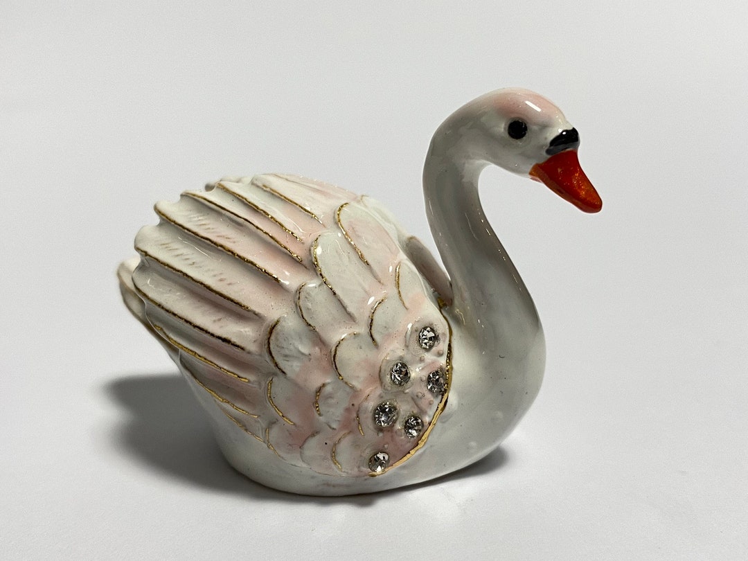 Collectible Bird Thimble, Enamel Metal Thimble With Swarovski Crystals ...