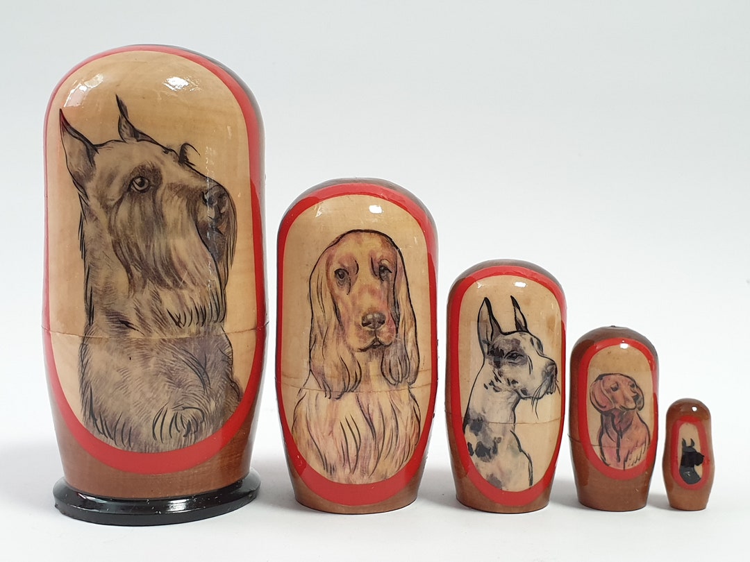 Dogs Wooden Custom Nesting Dolls Matryoshka Animals Babushka - Etsy