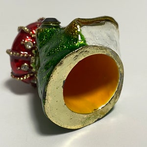 Collectible Thimble, Frog With Crown Figurine, Enamel Metal Thimble ...