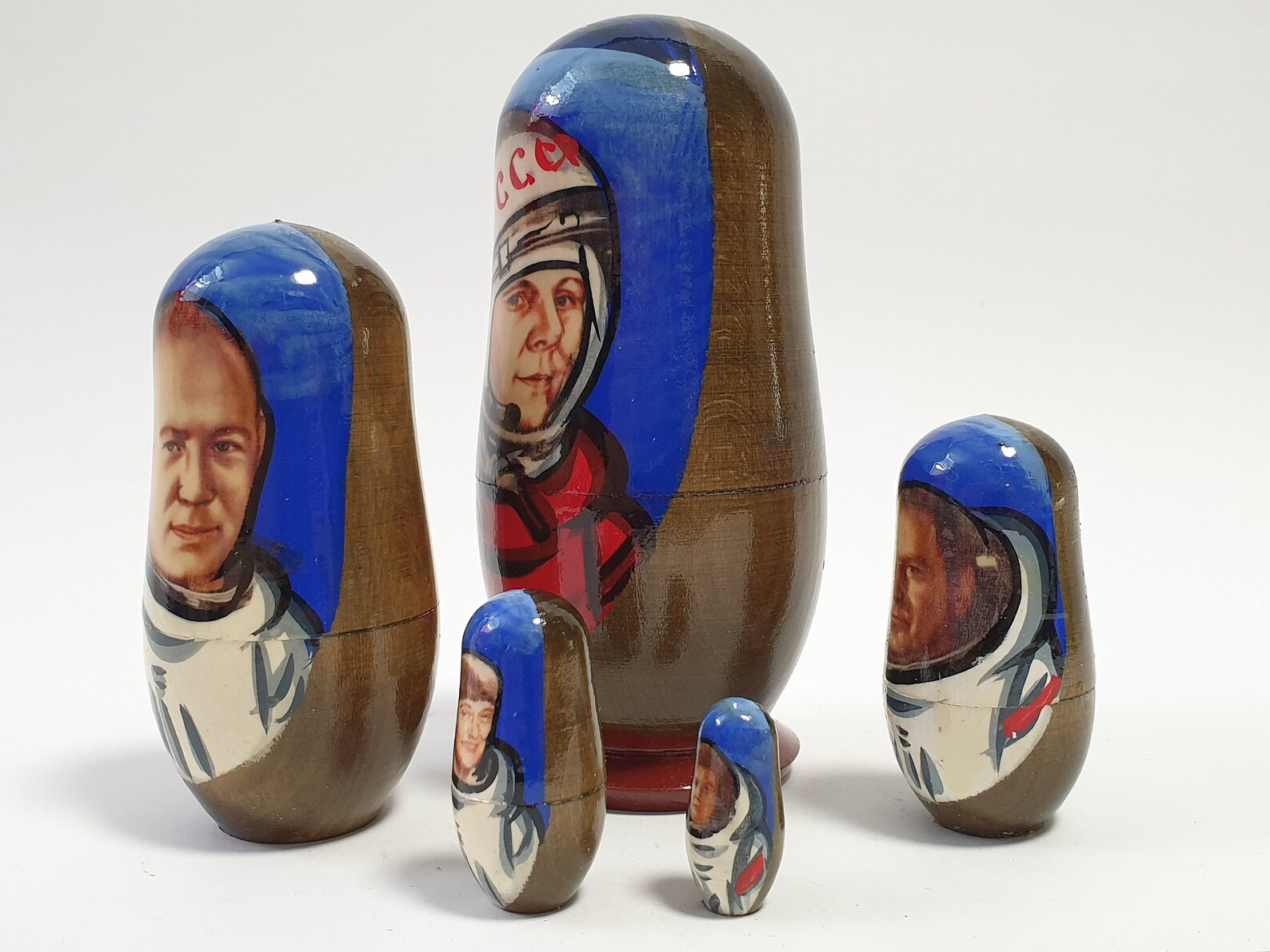 Soviet Nesting Dolls Cosmonaut Yuri Gagarin Matrioshka - Etsy