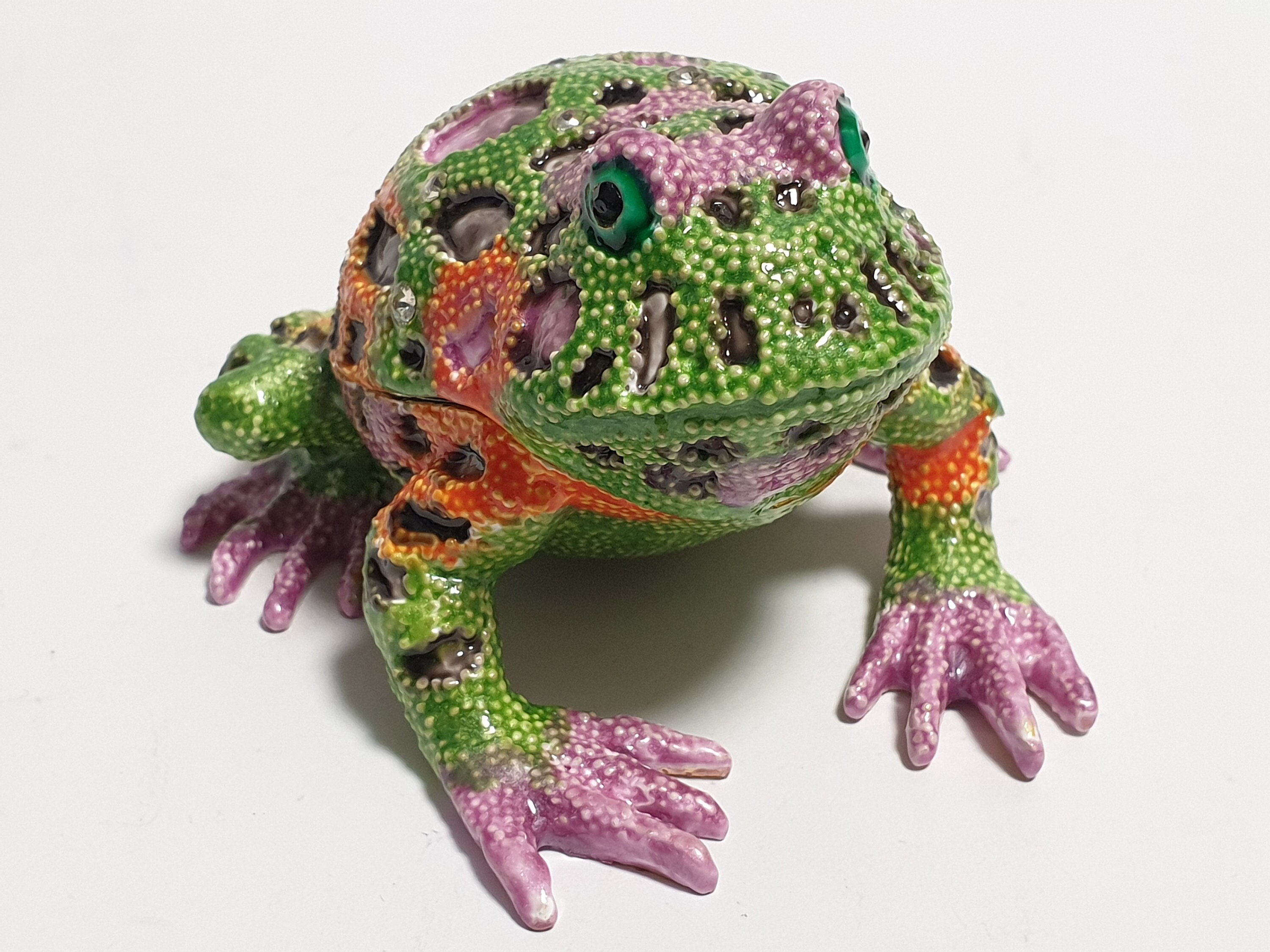 Frog Trinket Box Animal Jewelry Box Russian Enamel Metal Box - Etsy