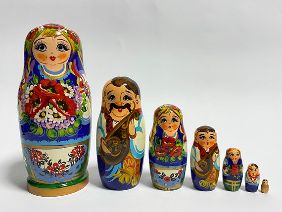Ukrainian Nesting Dolls for Kids Matryoshka Babushka Doll - Etsy