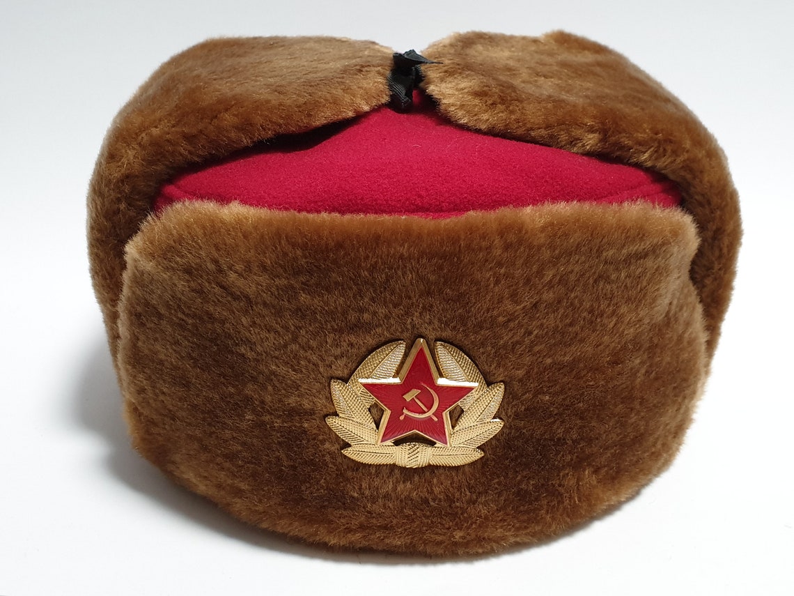 Soviet Military Hat Russian Hat Ushanka Soviet Union Uniform | Etsy