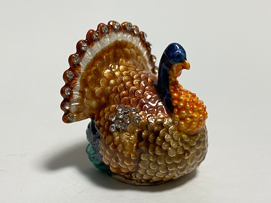 Collectible Bird Thimble, Enamel Metal Thimble With Swarovski Crystals ...