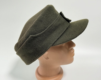 German Military Cap, Army Visor Cap, Austrian Uniform Hat With Ear ...