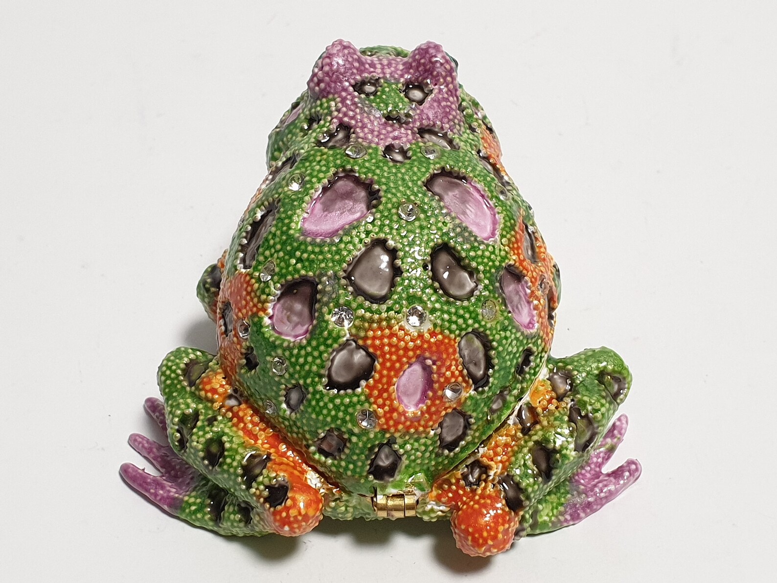 Frog Trinket Box Animal Jewelry Box Russian Enamel Metal Box - Etsy