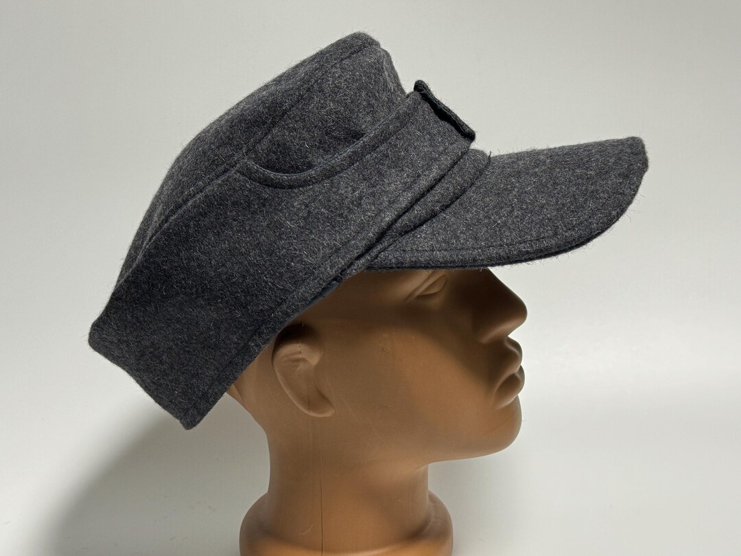 German Military Cap, Army Visor Cap, Austrian Uniform Hat With Ear ...