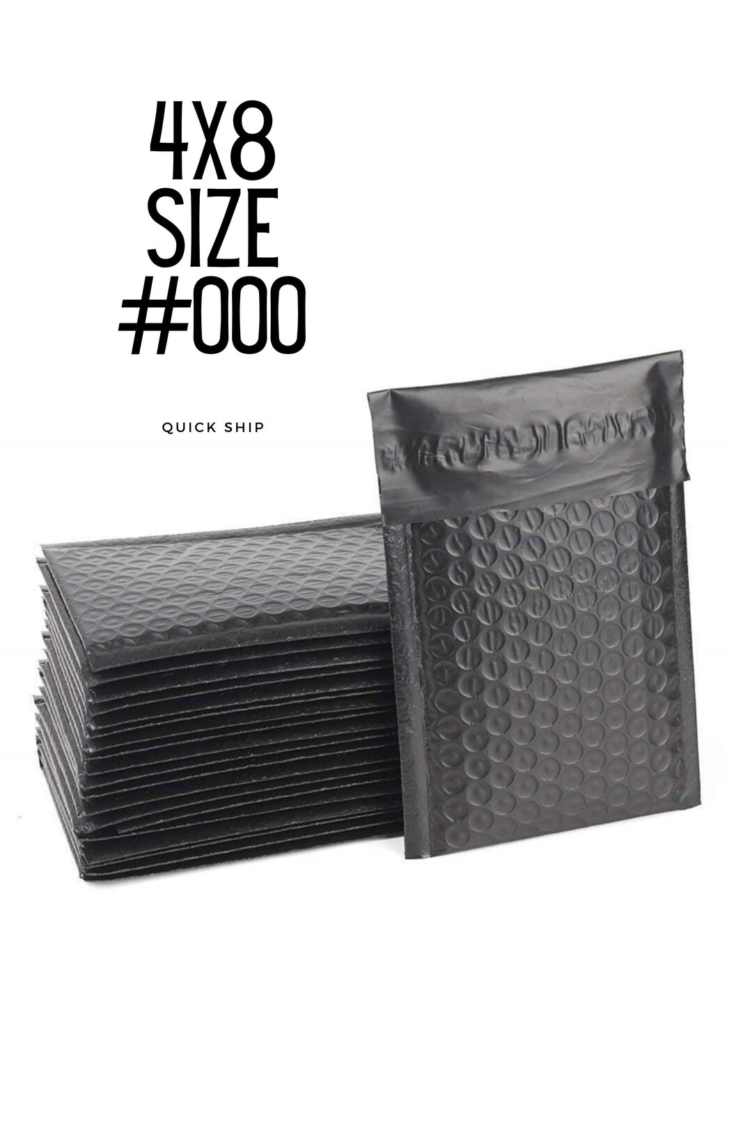 4x8 Black Bubble Mailer (pack of 10) - Etsy