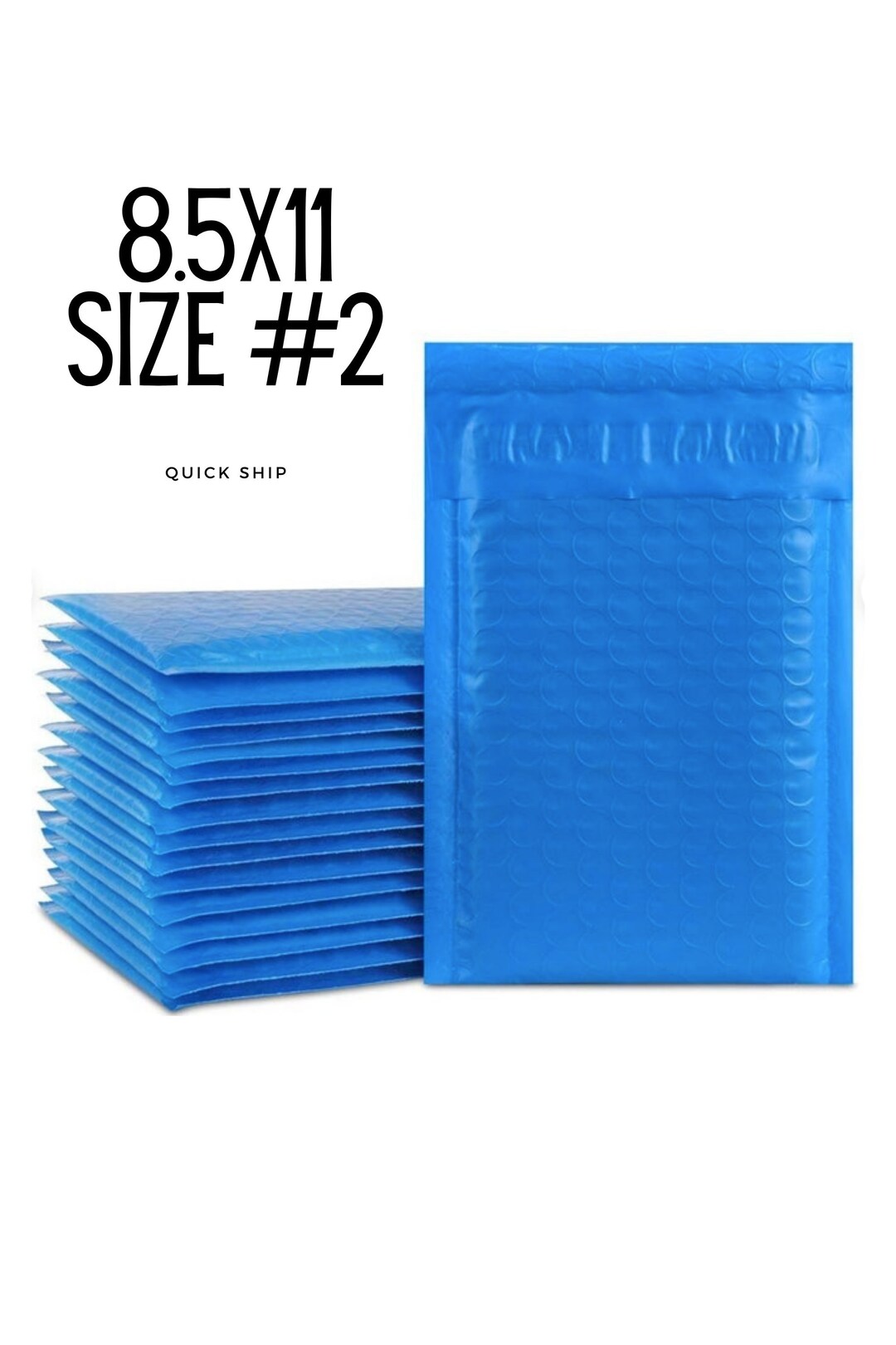 8.5x11 Blue Bubble Mailer pack of 10 - Etsy