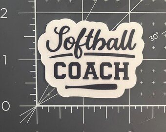 Softball Coach Waterbottle Sticker - Etsy