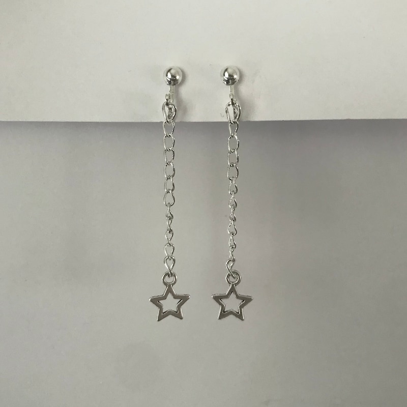 Chain Clip on Earrings - Etsy