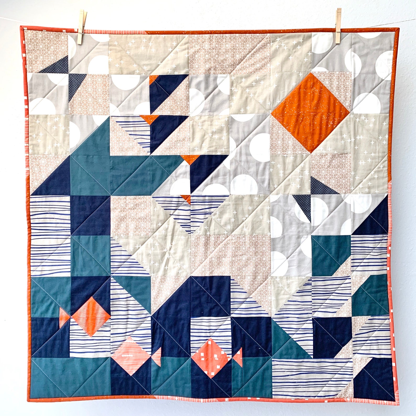 Ocean Baby Quilt Pattern by Moody Baby - PDF Pattern - Baby Quilt ...