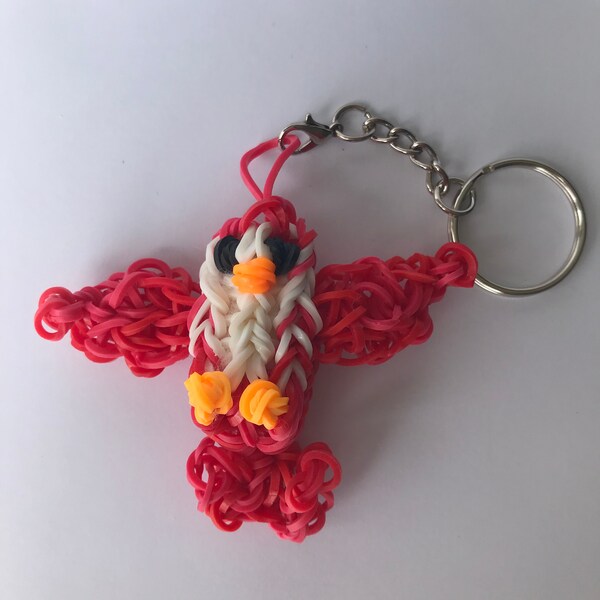 Loom Band Keyring - Etsy UK
