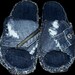 Custom Denim Blue Jean Slides, Comfy Slides, Slippers, Trendy Shoes ...
