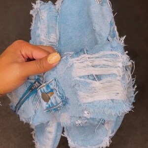 Custom Denim Blue Jean Slides, Comfy Slides, Slippers, Trendy Shoes ...