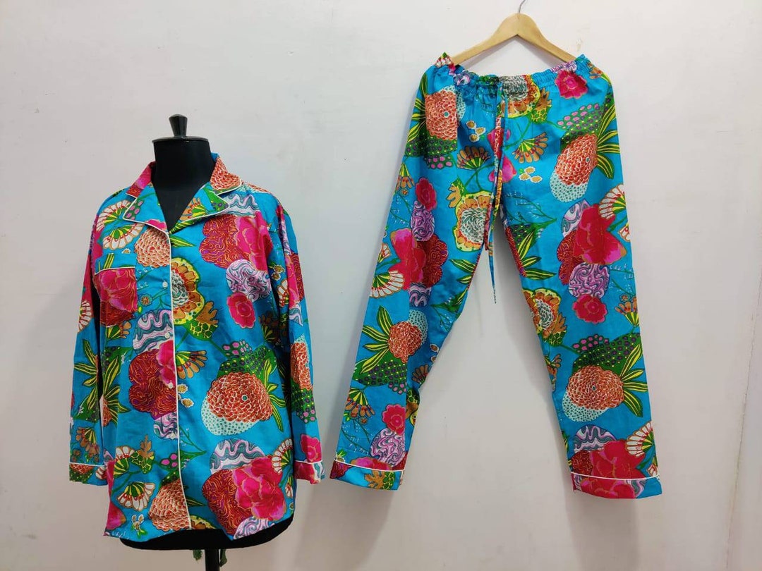 Fruit PJ SET Long Sleeve Pyjama Set pyjamas en coton - Etsy France