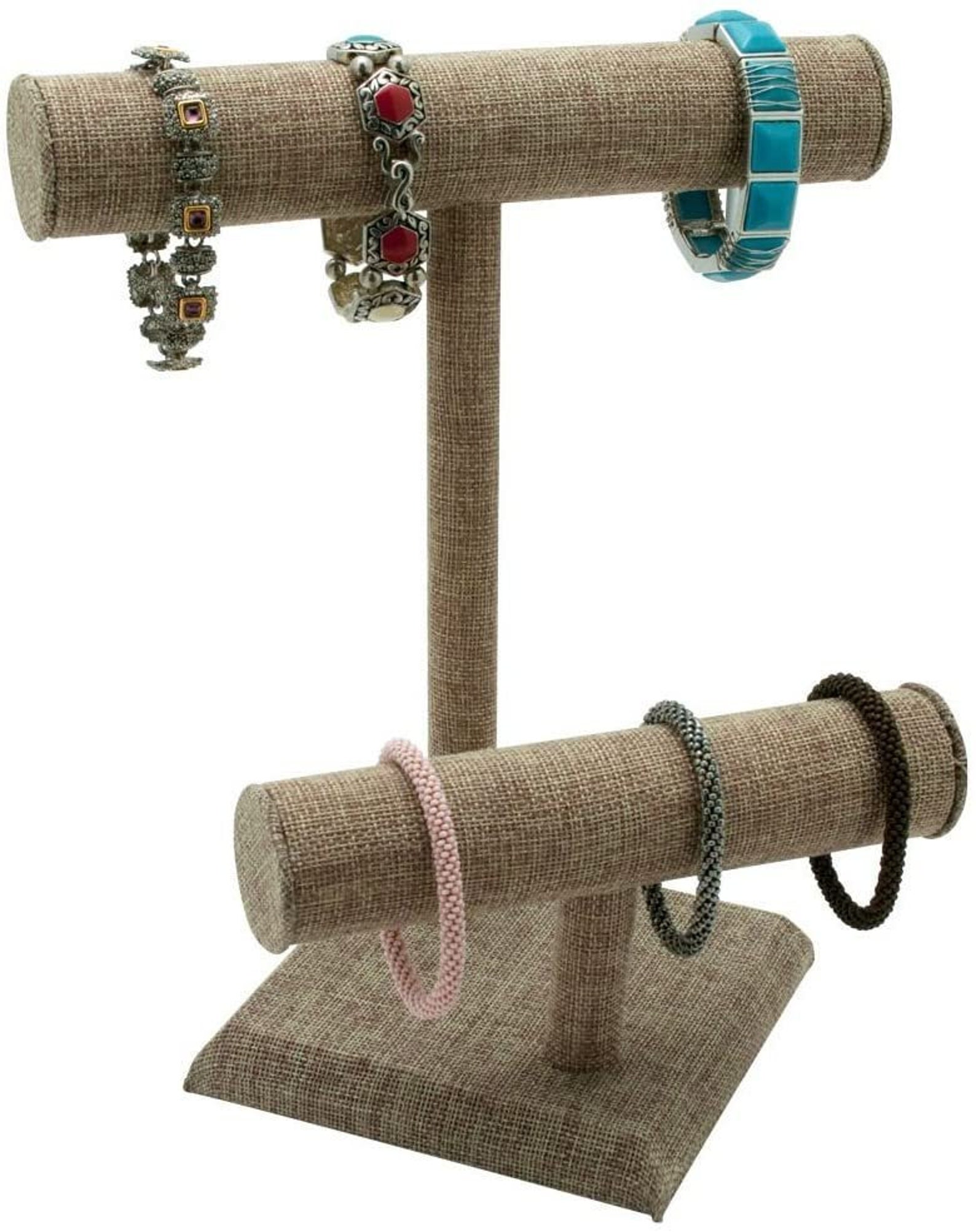 888 Display Gorgeous Burlap Double T Bar Display Any - Etsy