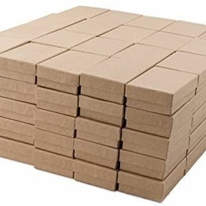 3 1/4 X 2 1/4 X 1H Lot of 20 Pcs of 1 7/8 X 1 1/4 X 5/8H Kraft Brown ...