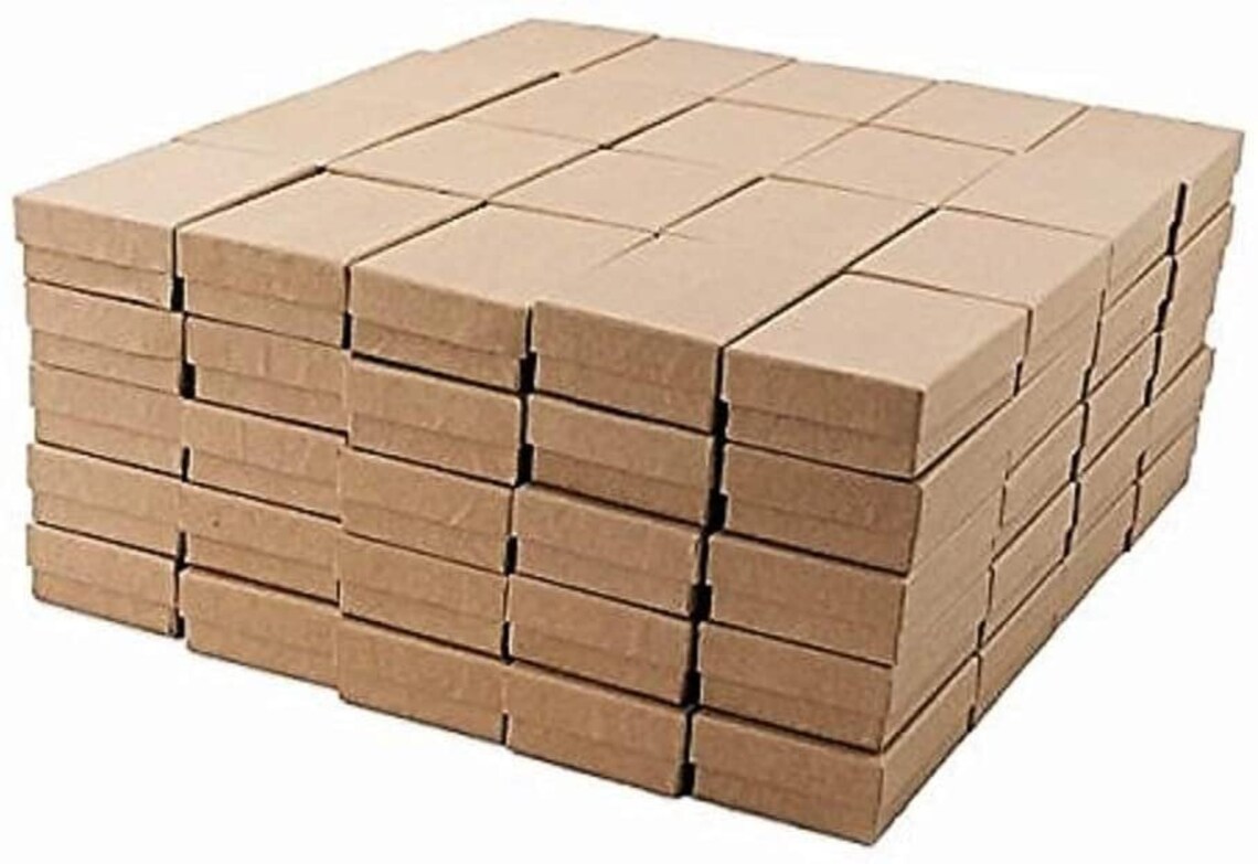 888 Display Case of 100 Boxes of 5 Popular Sizes Kraft Brown | Etsy