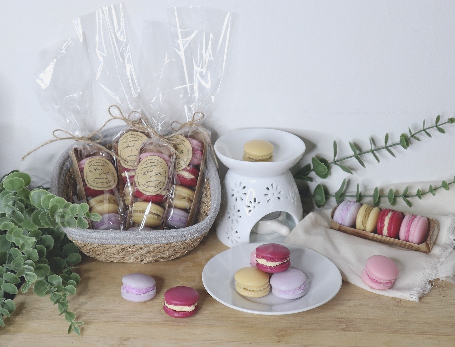 Macaron Wax Melts Almond Vanilla Scented Fake Food Wax Melts Gift for ...
