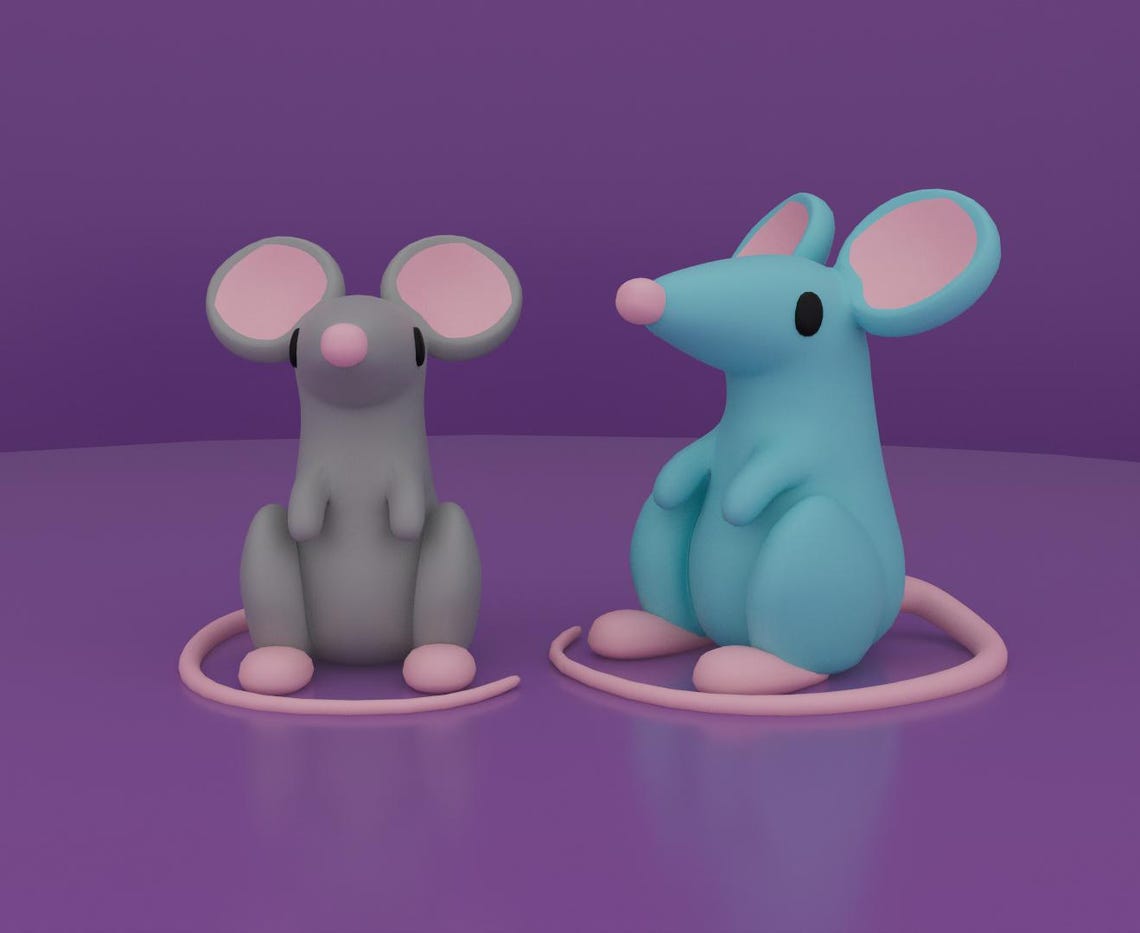 Mouse, STL 3D Print File - Digital Download - Etsy