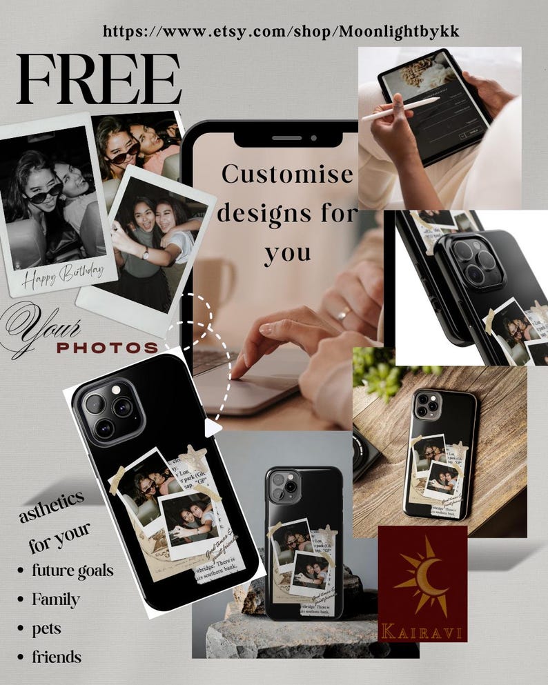 Photo Collage Tough Phone Case - Etsy