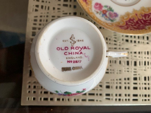 Old Royal China Pattern 2877 Set of Two Cups and Saucers - Etsy