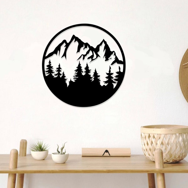 Rustic Mountain Art - Etsy