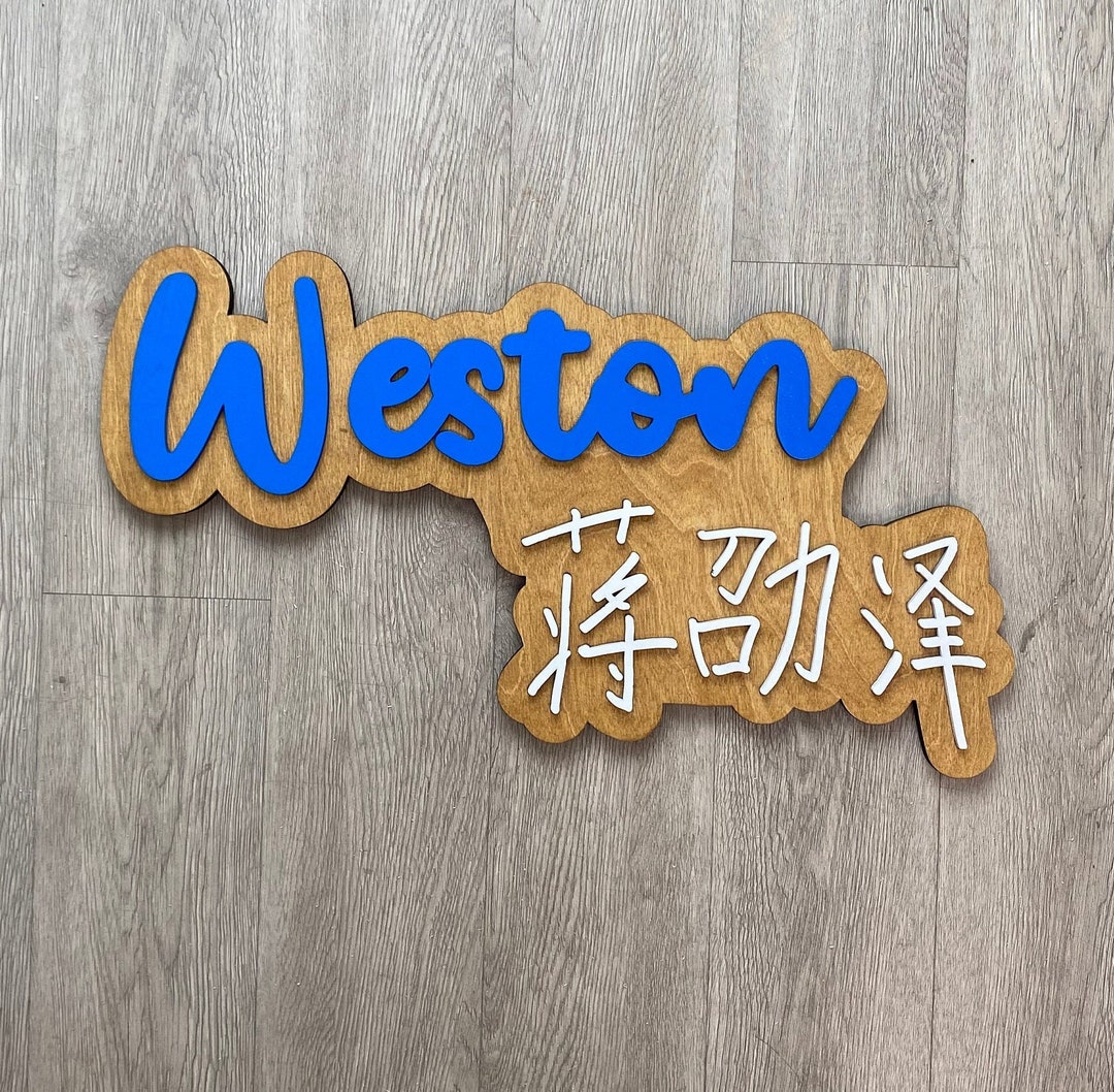 Custom Wood Name Sign Baby Shower Gift Above Crib Sign - Etsy