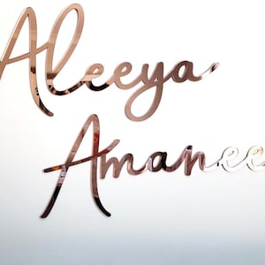 Custom Acrylic Name Sign, Personalized Acrylic Sign, Wedding Sign ...