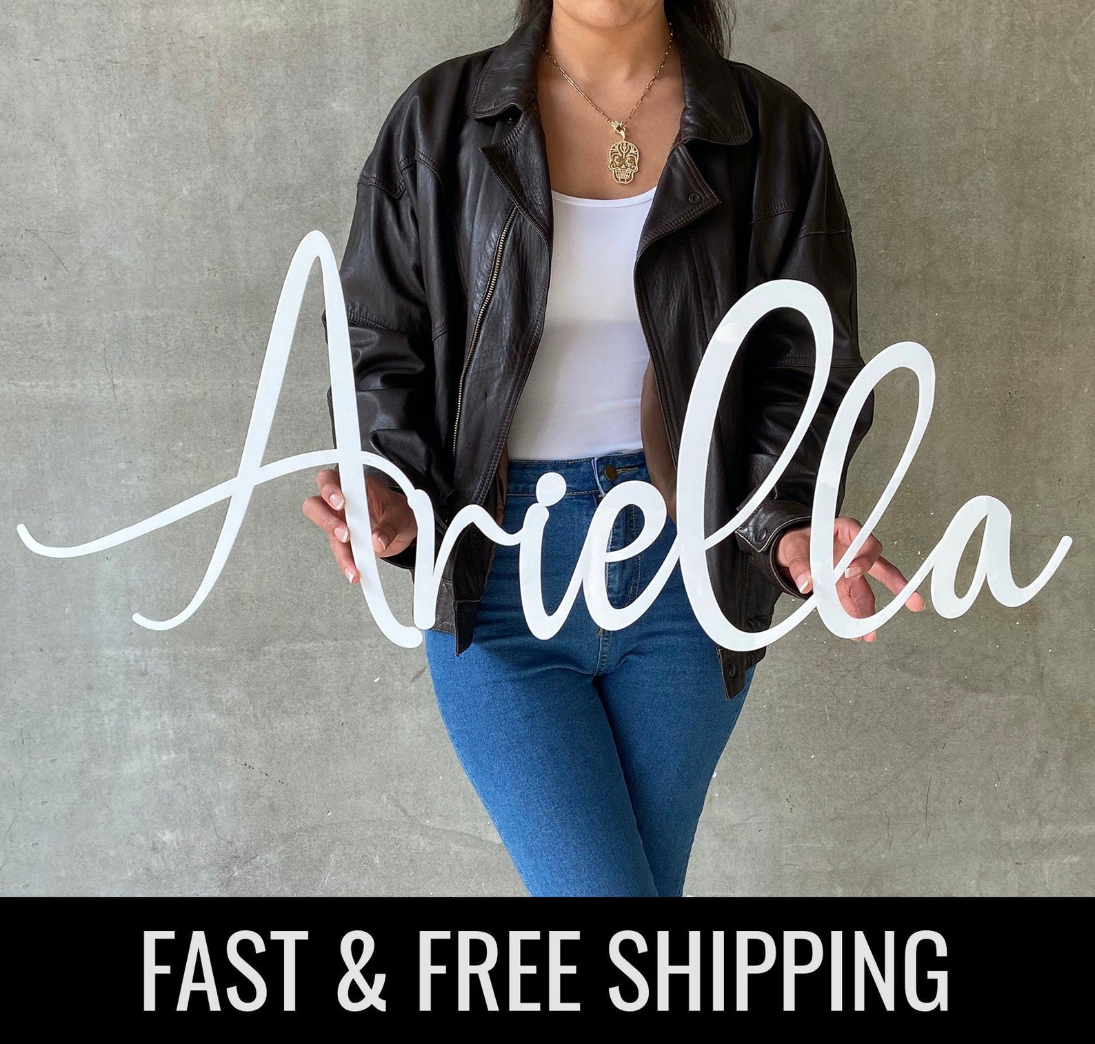 Custom Acrylic Name Sign Personalized Color and Font Wedding - Etsy