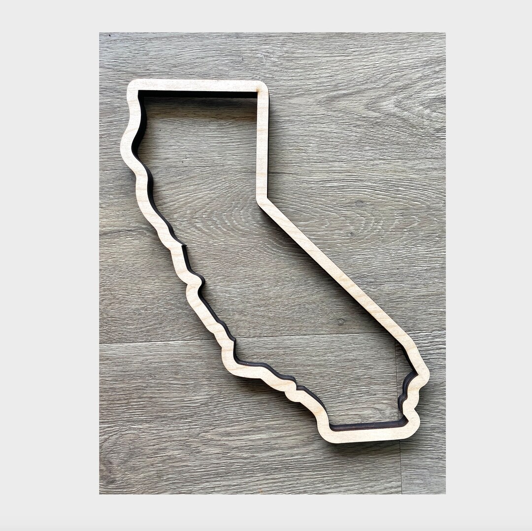 State Sign, Custom Wood State Sign, State Shaped Cutout, All 50 States ...