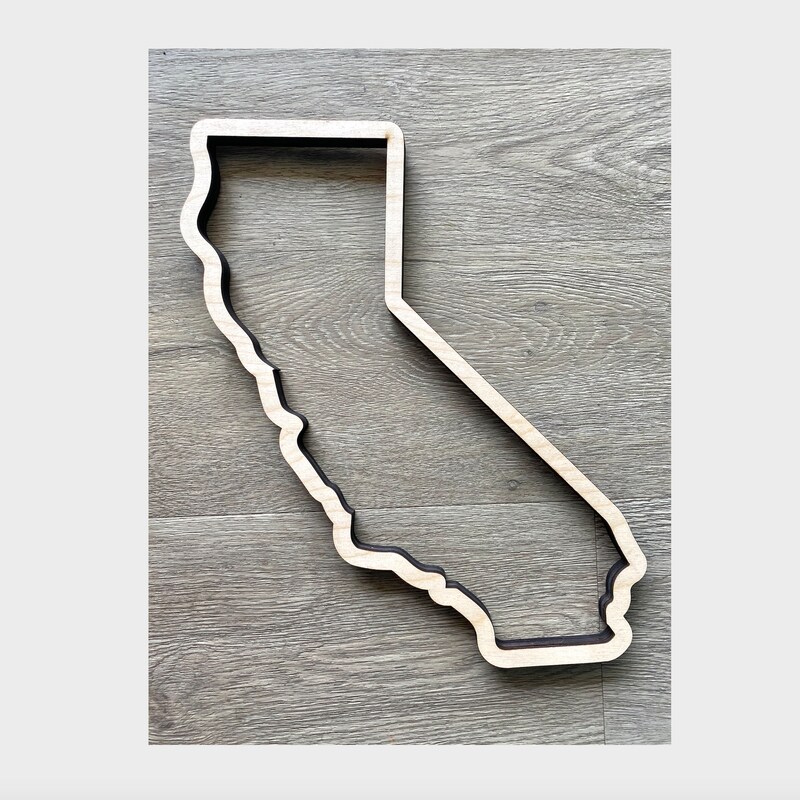Wood California Cut Out - Etsy