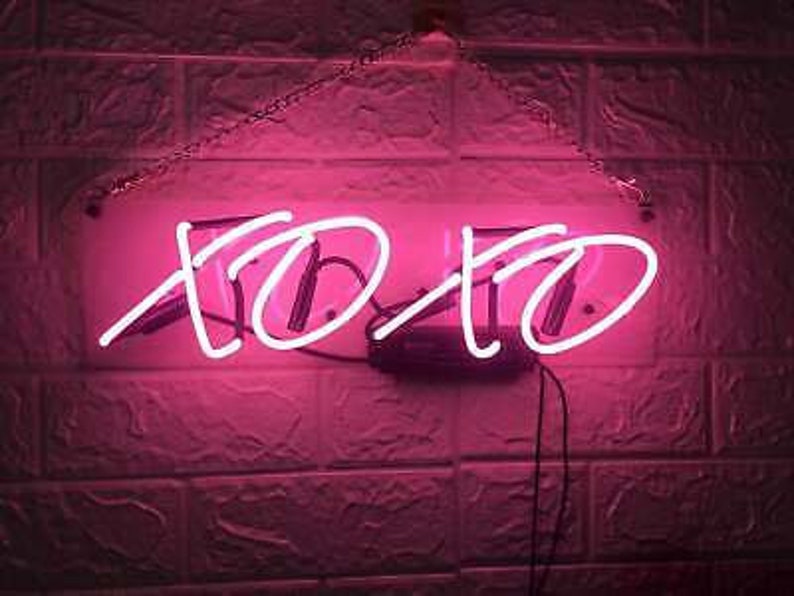Xoxo Neon Sign Xo Xo Led Light Neon Xoxo Light Up Neon Custom Etsy