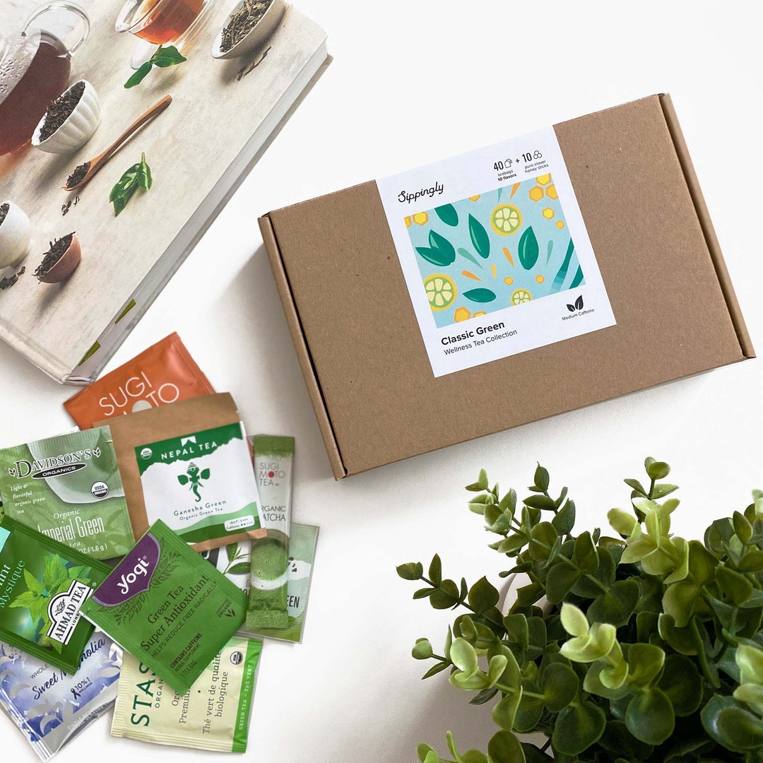 Classic Green World Tea Collection. 40 Green Tea Bags. 10 Flavors. - Etsy