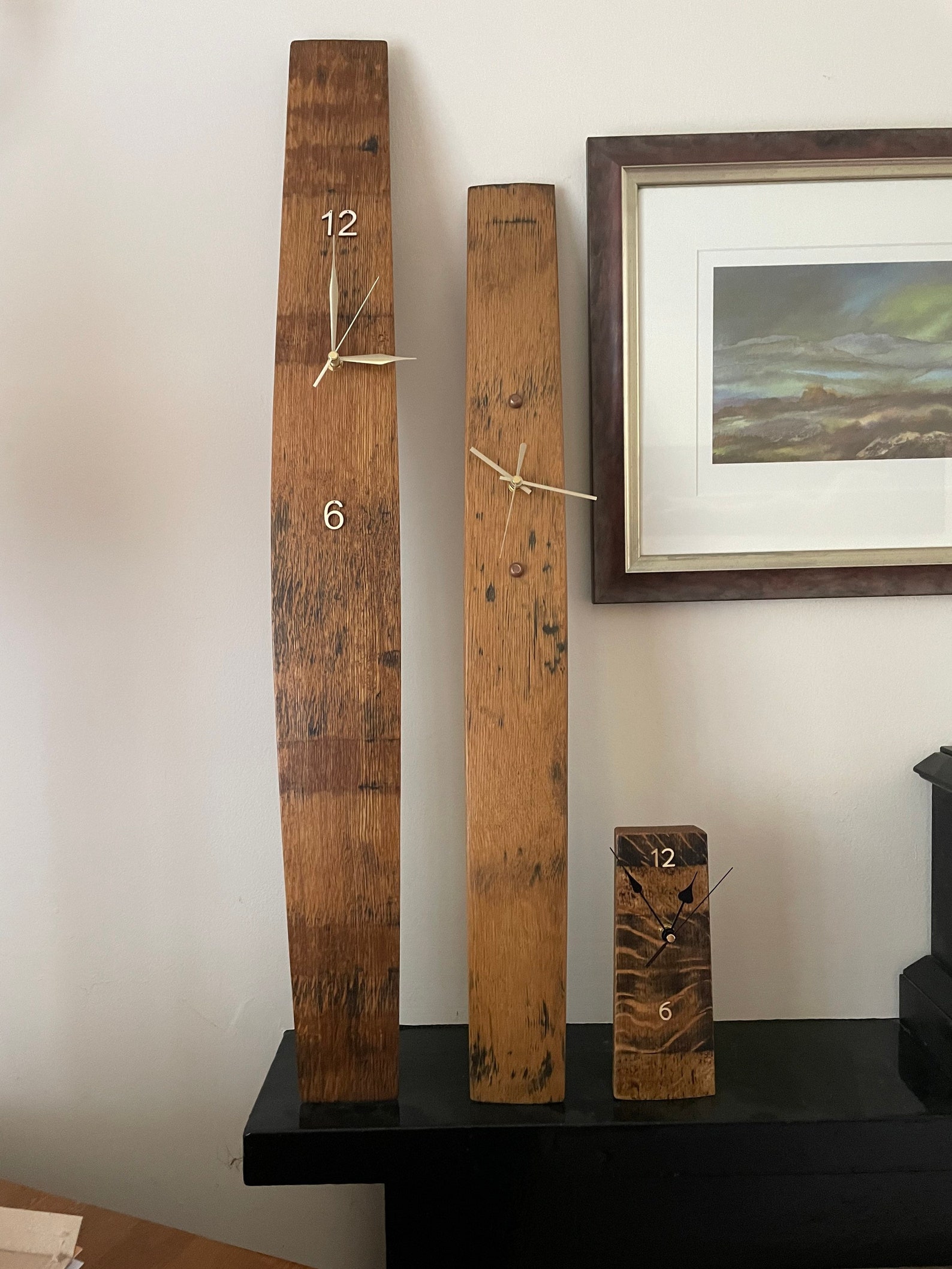 Whiskey Barrel Stave Wall Clock full Length of Stave - Etsy UK