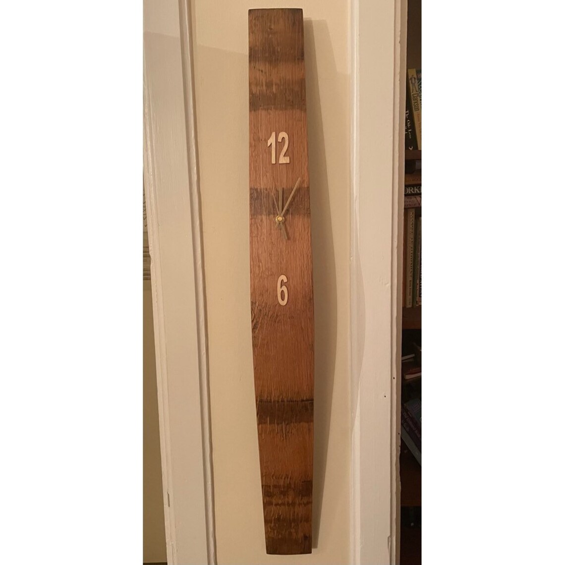 Whiskey Barrel Stave Wall Clock full Length of Stave - Etsy UK
