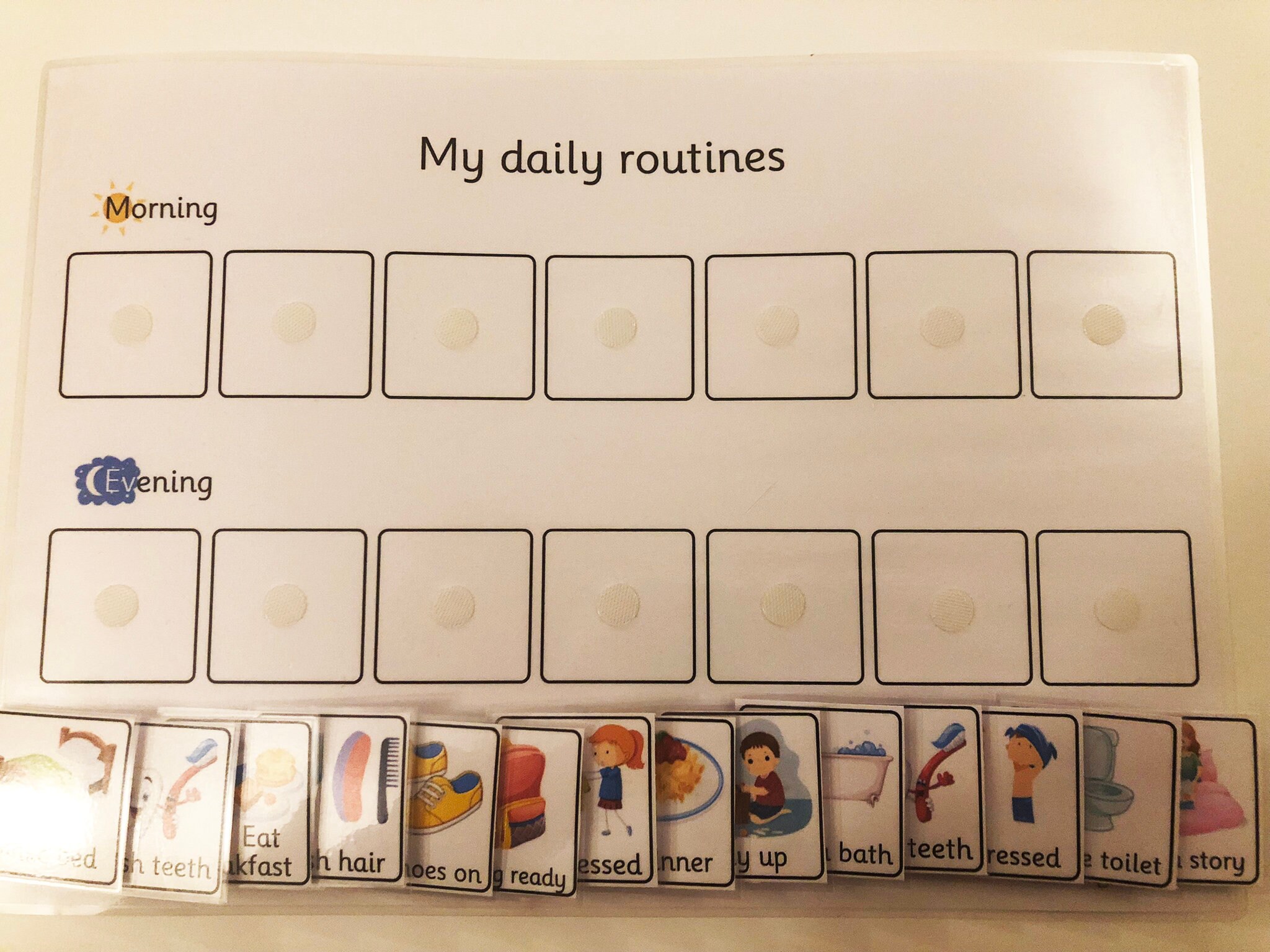 Daily Routine Learning Sheet / Preschool / Toddler / Reception - Etsy