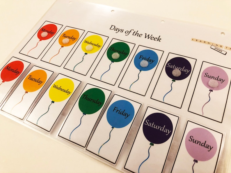 Days of the Week Learning Sheet / Early Years / Toddler / Preschool ...