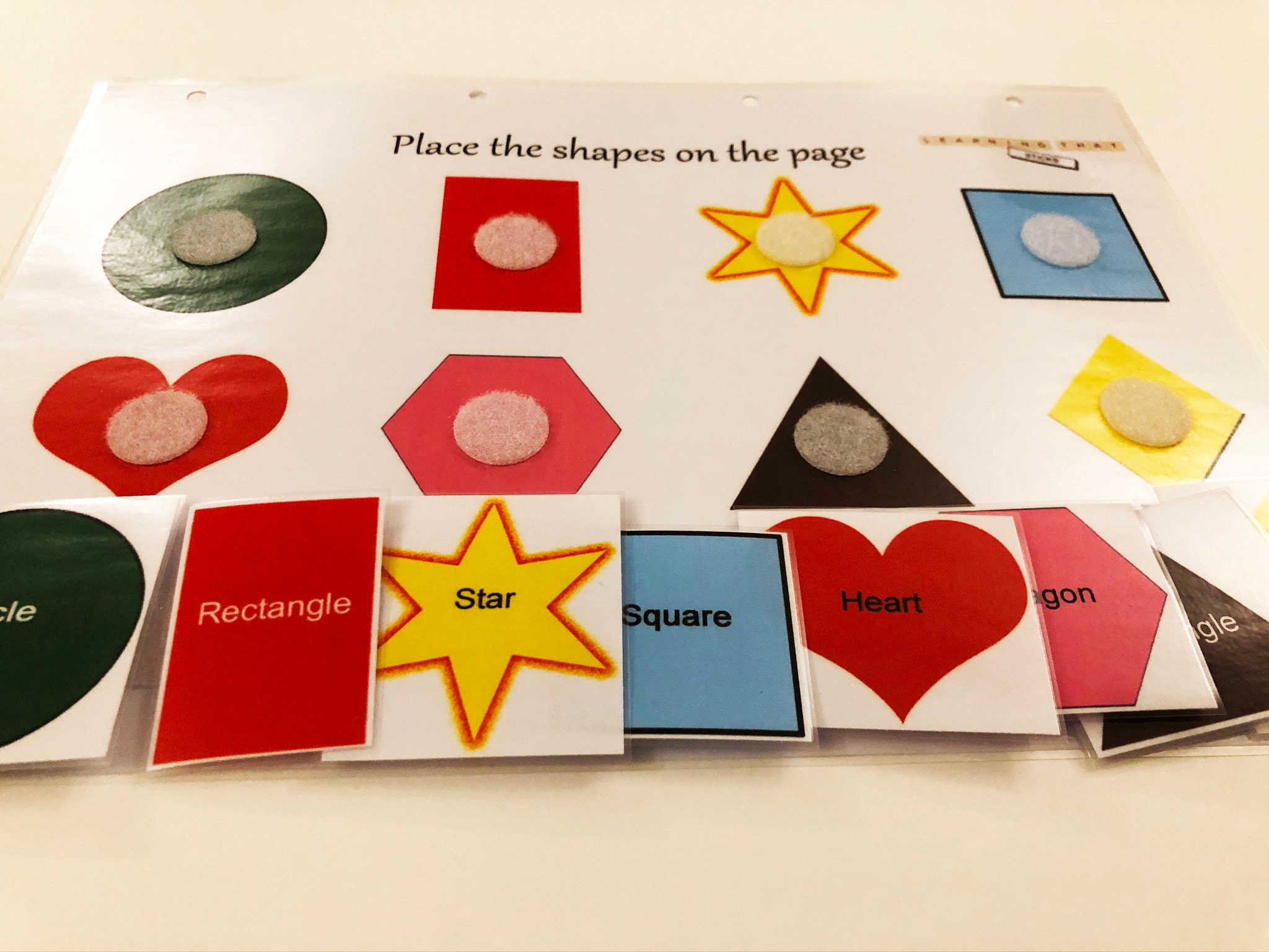 Shapes Learning Sheet / Early Years / Toddler / Preschool / EYFS ...