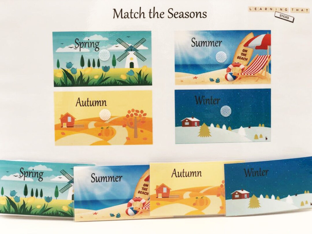 Seasons Learning Sheet / Preschool / Toddler / EYFS / Early - Etsy ...