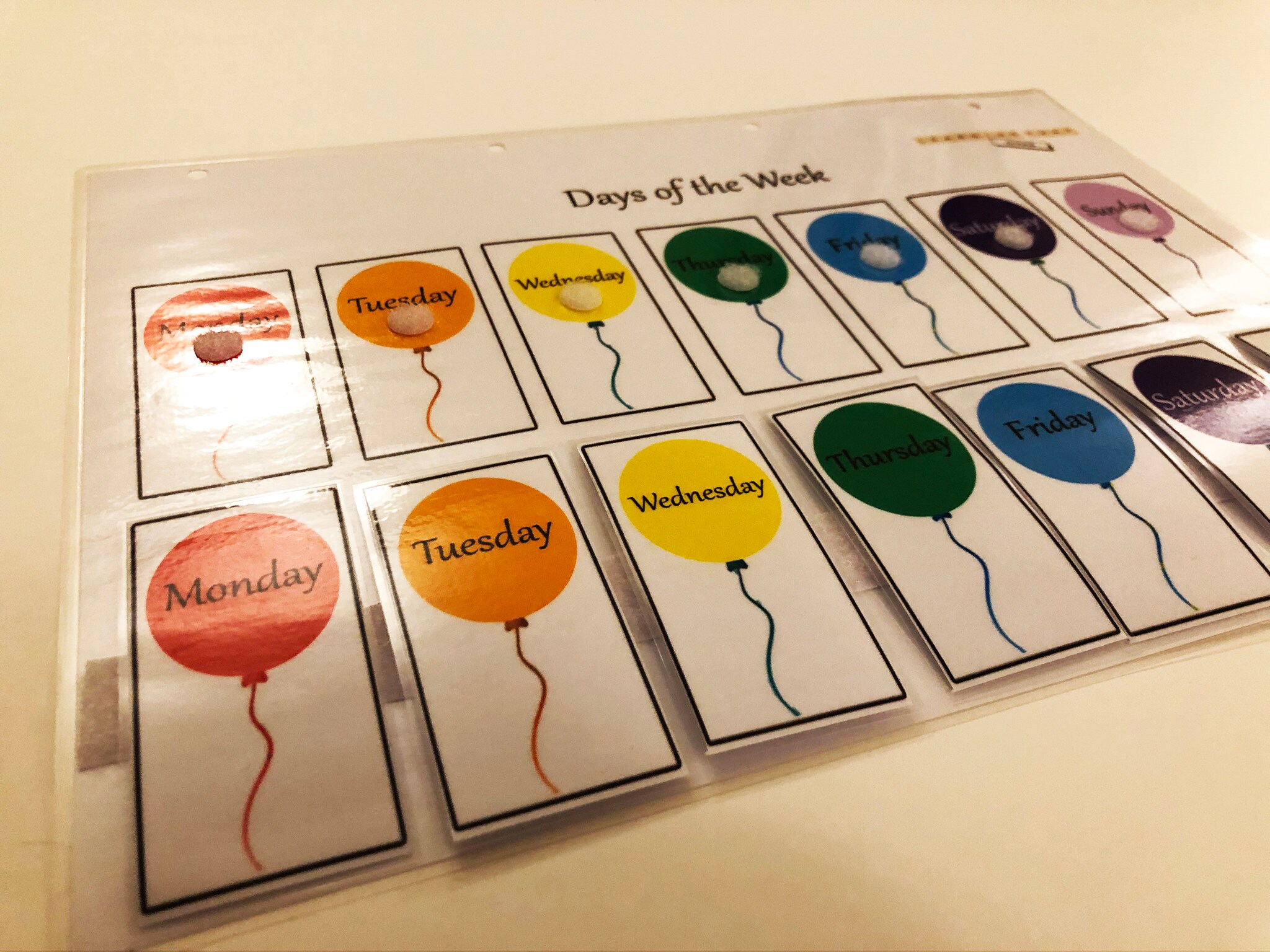 Days of the Week Learning Sheet / Early Years / Toddler / Preschool ...