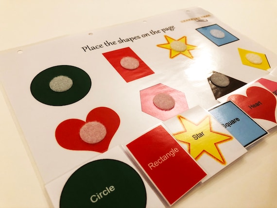 Digital Shapes Learning Sheet / Preschool / Toddler / EYFS / | Etsy