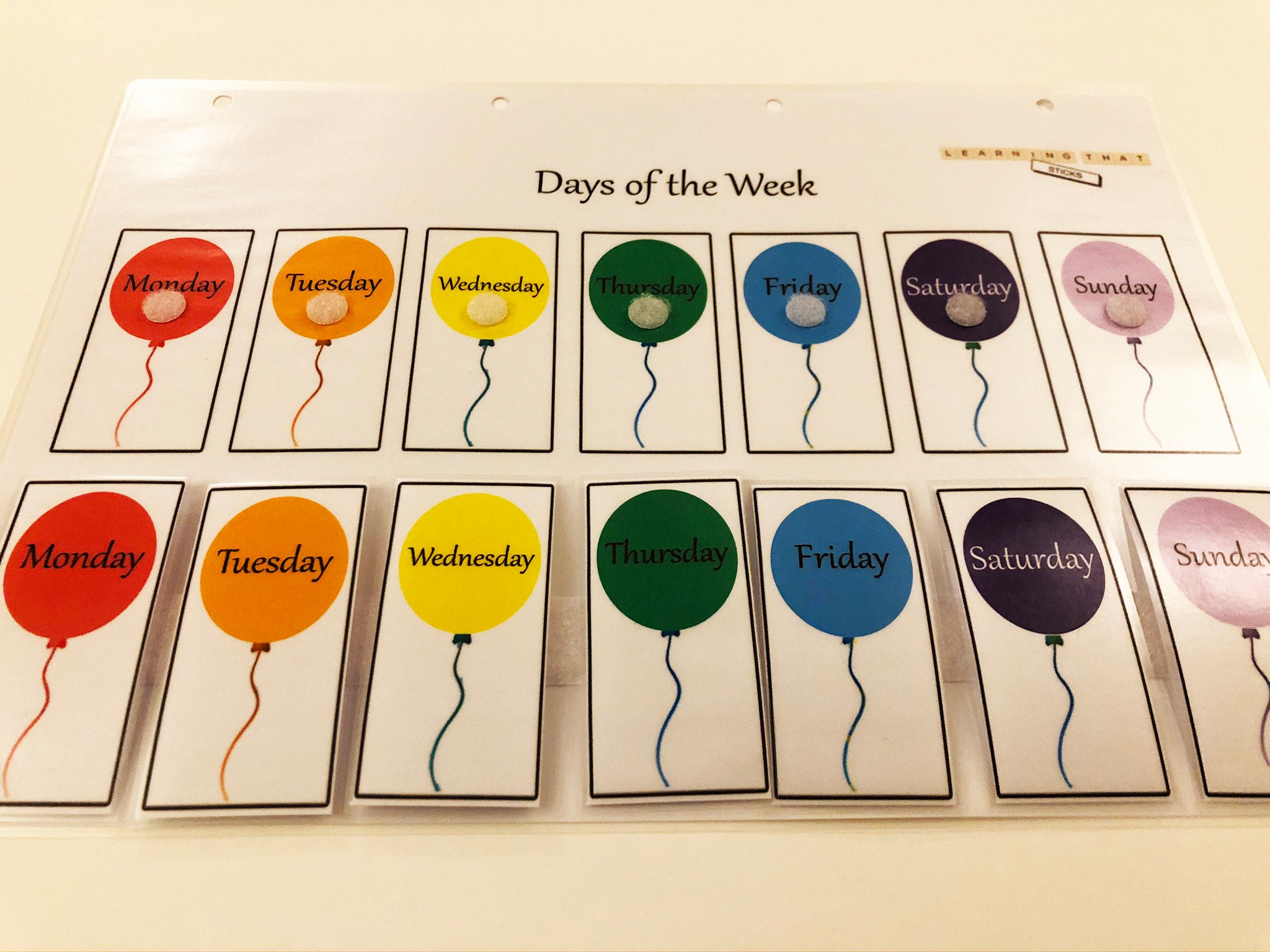 Days of the Week Learning Sheet / Early Years / Toddler / Preschool ...