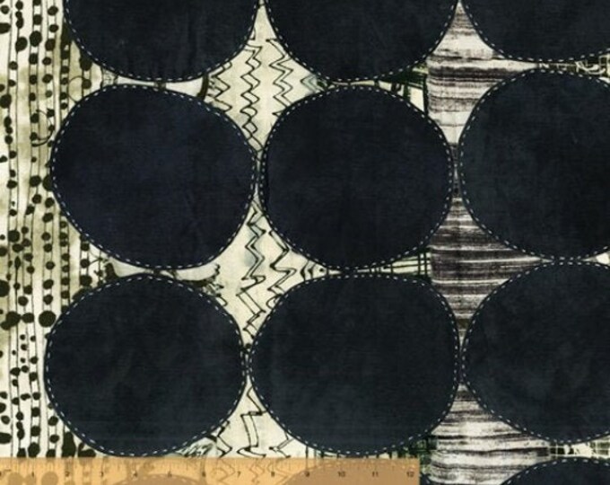Curiosity, Circle, Black 51954D-1 by Marcia Derse for Windham Fabrics ...