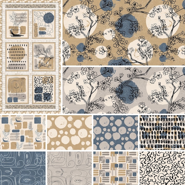 Modern Fabric - Etsy