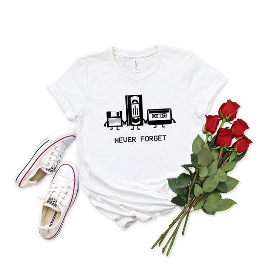 Never Forget Retro T-shirt Handmade Graphic Tee Custom - Etsy