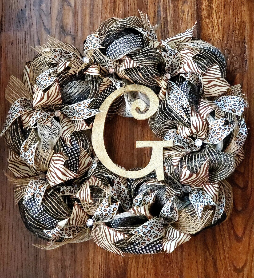 The Rosina Wreath, Leopard Wreath, Everyday Wreath - Etsy